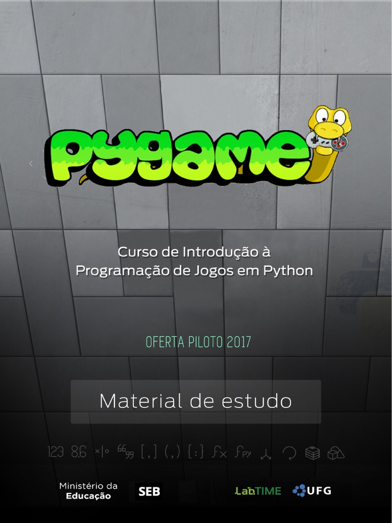 Introdução à Programação de Jogos em Pygame | PDF | Python (linguagem ...