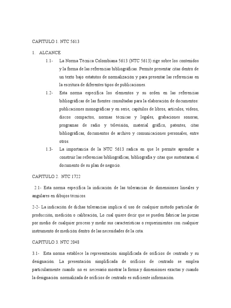 Alcance de Las Normas NTC | PDF