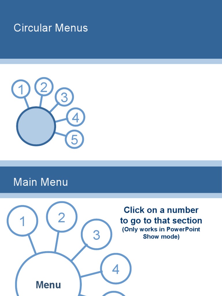 Circular Menus | PDF
