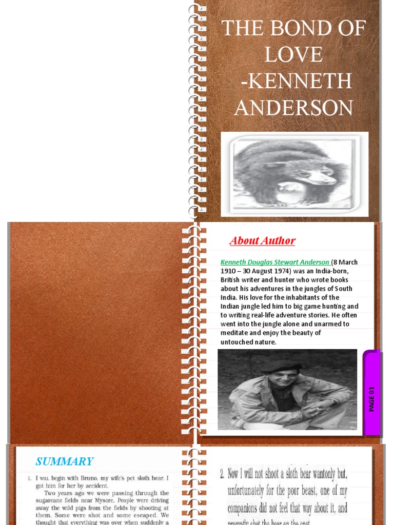 The Bond of Love - Kenneth Anderson | PDF | Bears