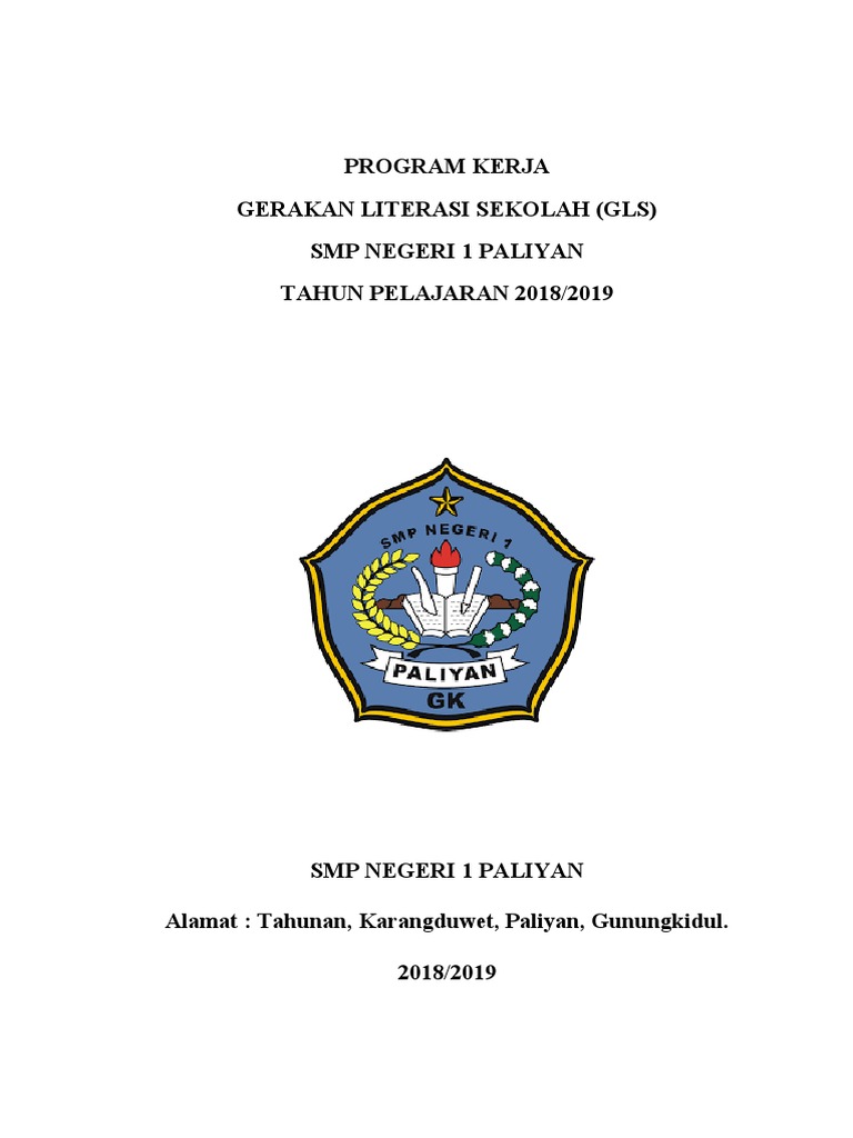 Program Gerakan Literasi SMP 1 Paliyan | PDF