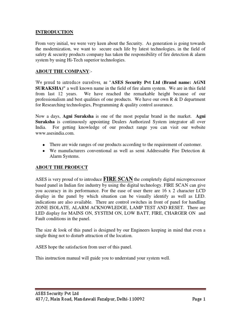 2 To 4 Zone Fire Alarm System Manual | PDF | Electrical Wiring | Switch