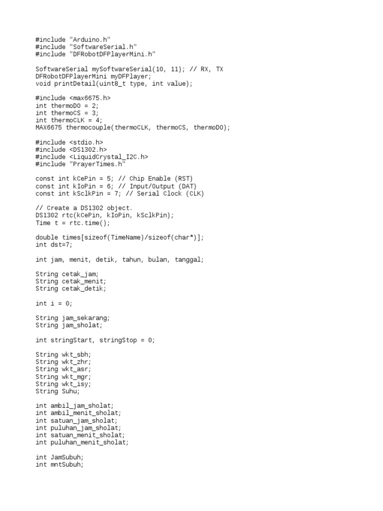 Kalibrasi RTC | PDF | Computer Science | Computer Programming