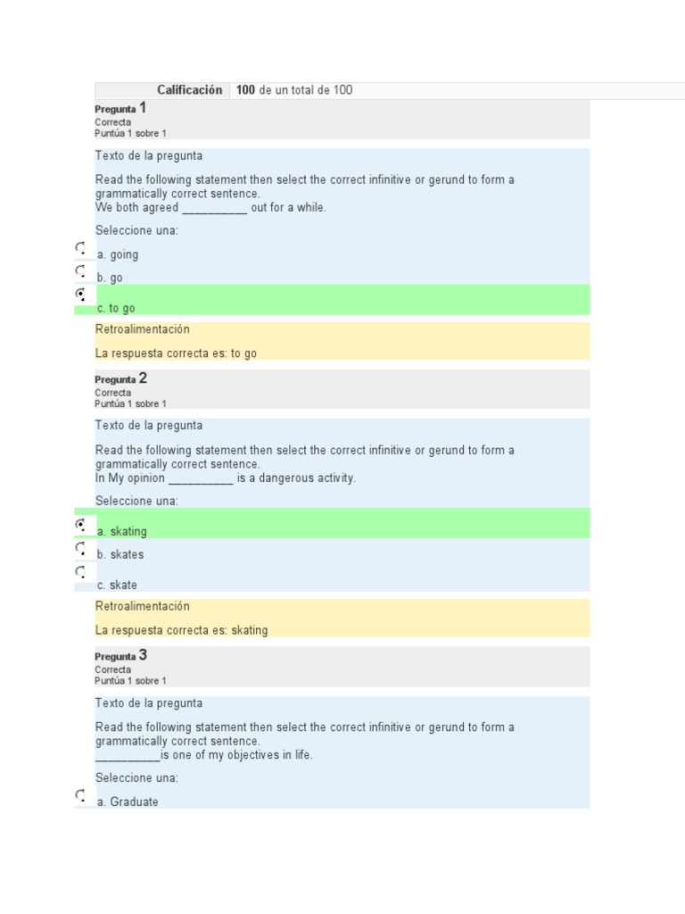 Assignment 7 Questionnaire U4 Ingles III | PDF