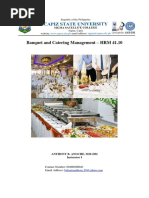 Catering Services Organizational Chart | PDF | Sales | Human Resources