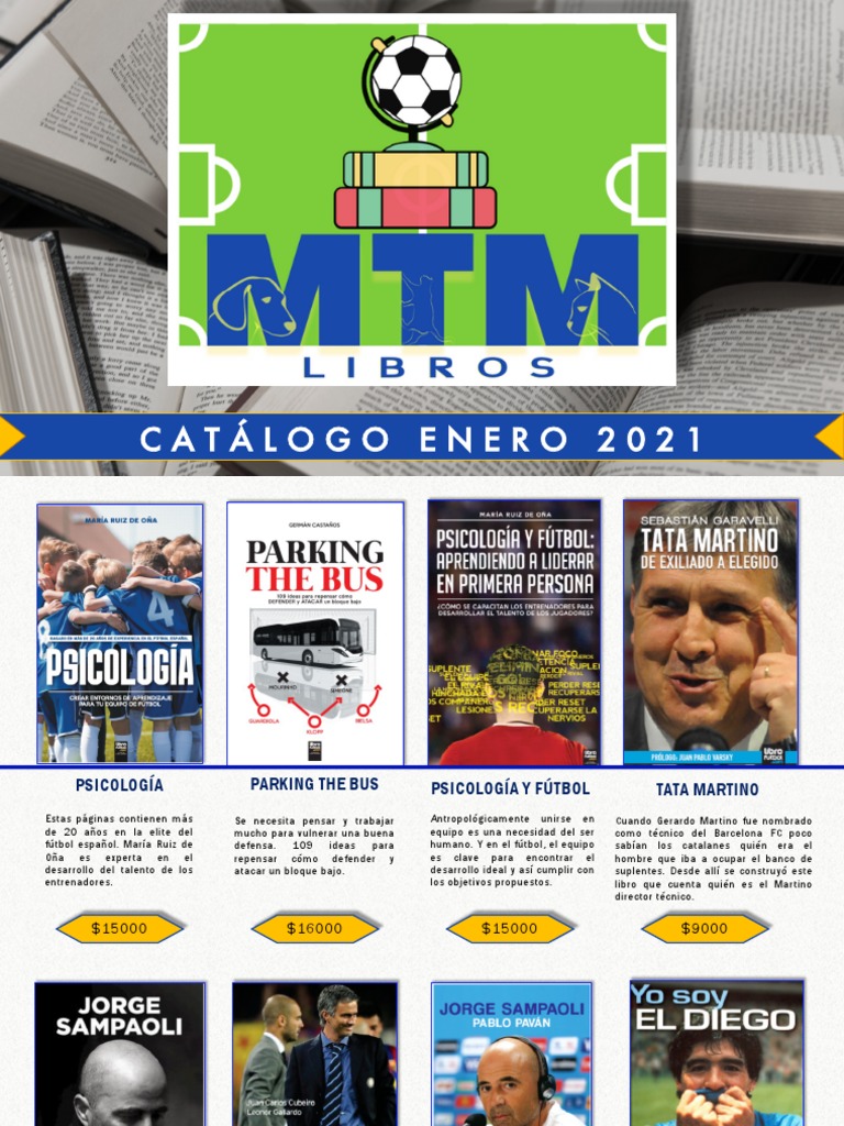 Catalogo ENERO 2021 - MTM LIBROS | PDF | Asociación de Futbol | Johan Cruyff