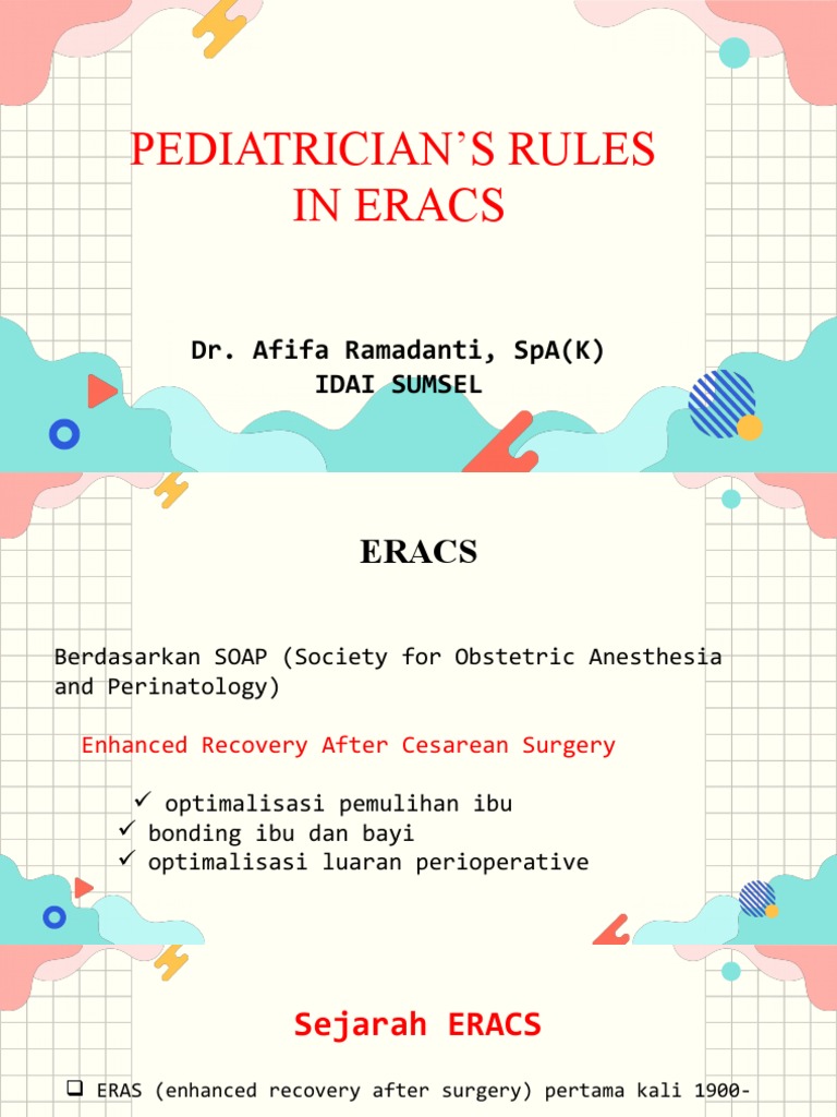 Panduan ERACS untuk Dokter Anak | PDF