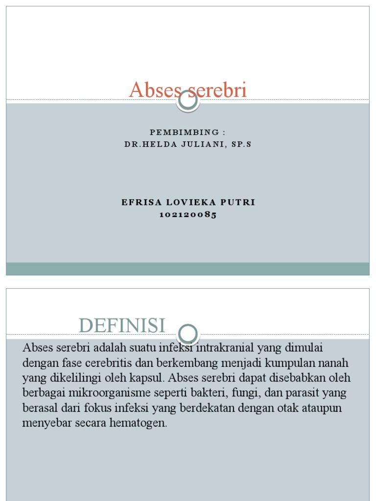 Abses Serebri | PDF