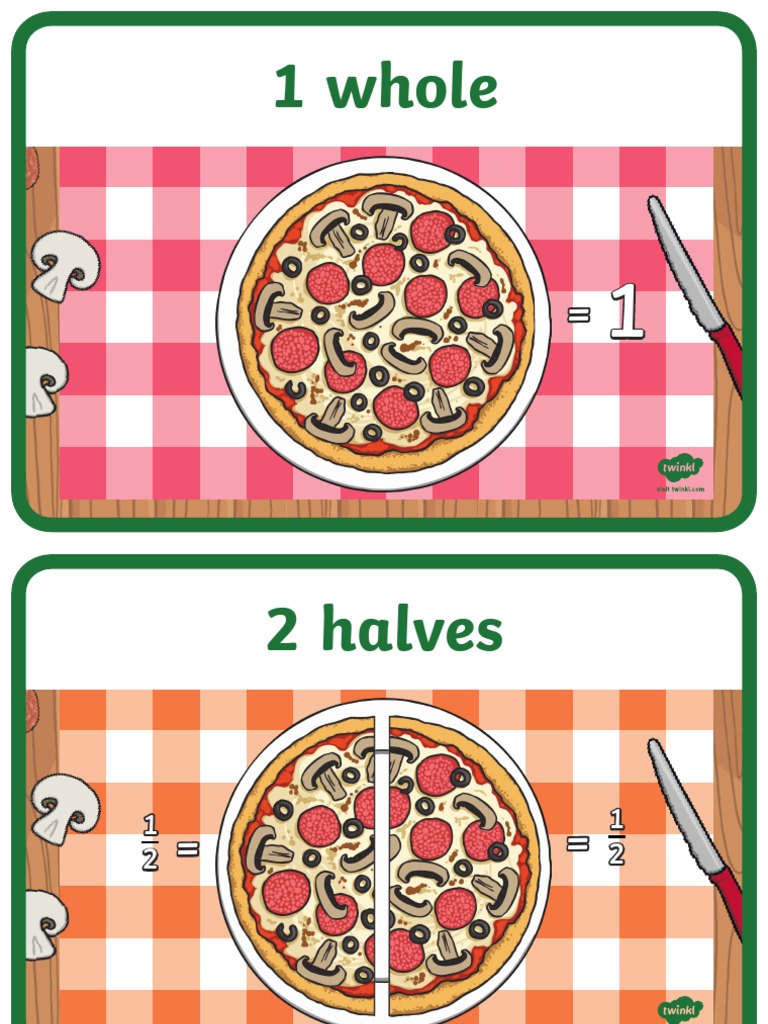 T N 284 Pizza Fractions Symbols Version Ver 1 | PDF