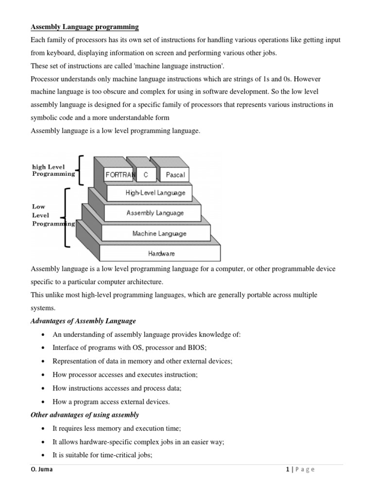 Assembly Language Programming | PDF | Assembly Language | Computer ...