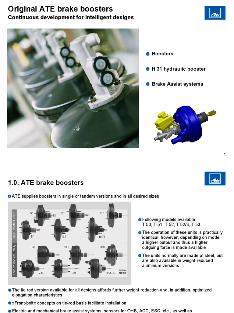 Brakes ATE Brochure | PDF | Brake | Vehicle Parts