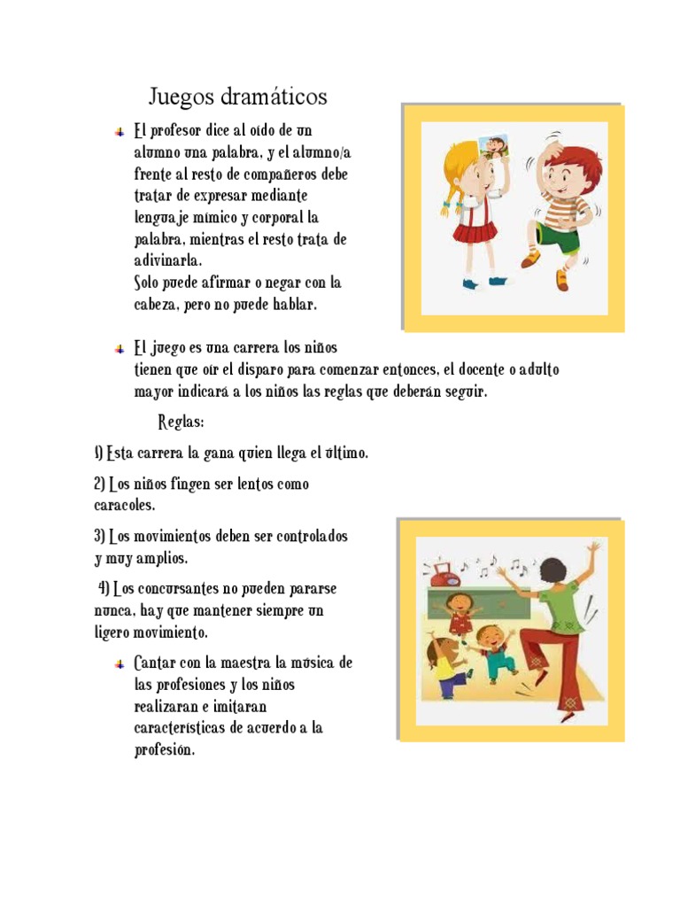 Juegos Dramáticos | PDF