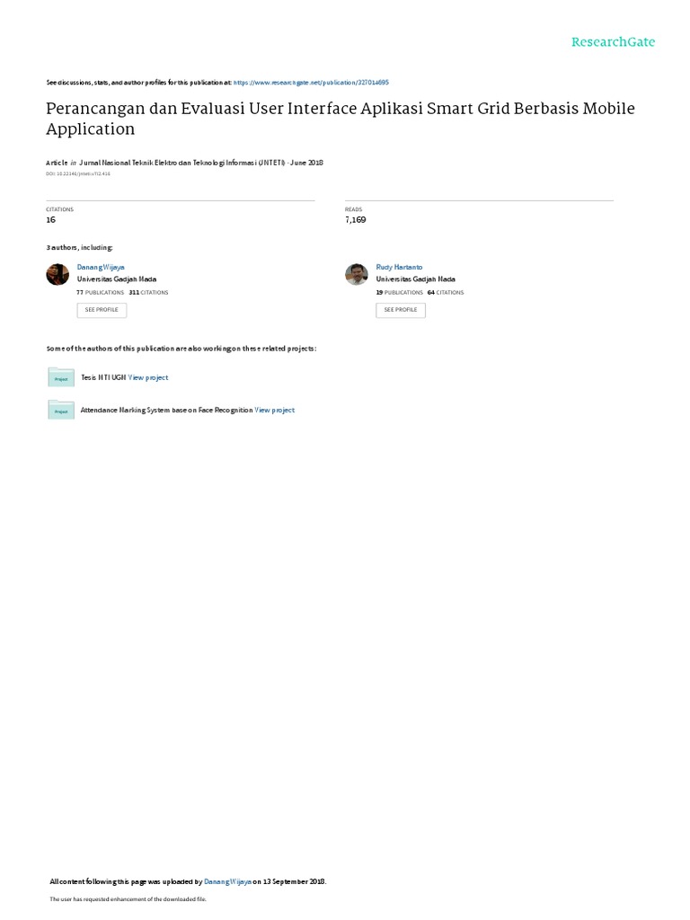 Perancangan Dan Evaluasi User Interface Aplikasi S | PDF | User ...