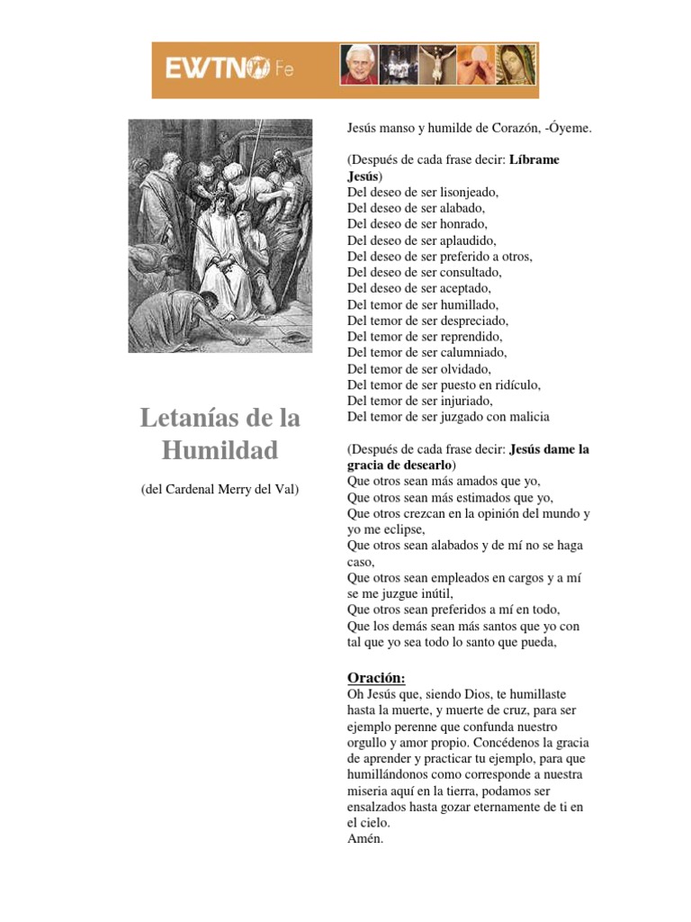 Letanías de La Humildad - Docx 2 | PDF | Oración | Comportamiento ...