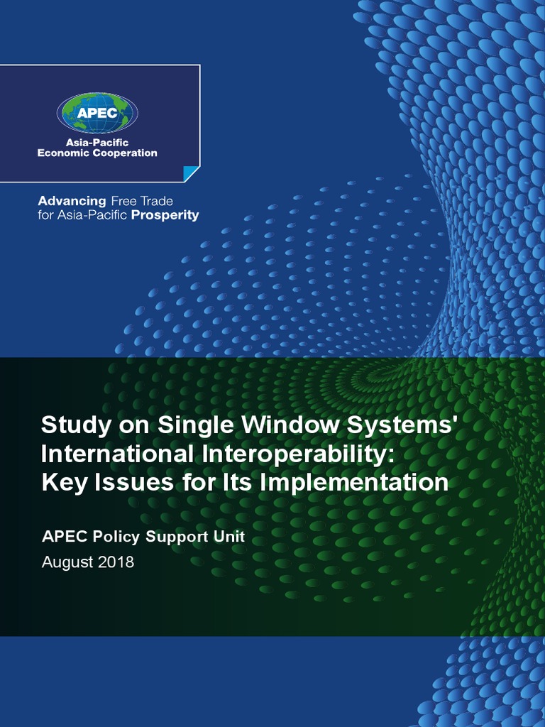 218PSUStudy On Single Windows Systems | PDF | Interoperability | Asia Pacific Economic Cooperation