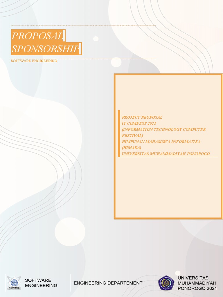 Proposal Sponsor It Comfest 2021 Final | PDF