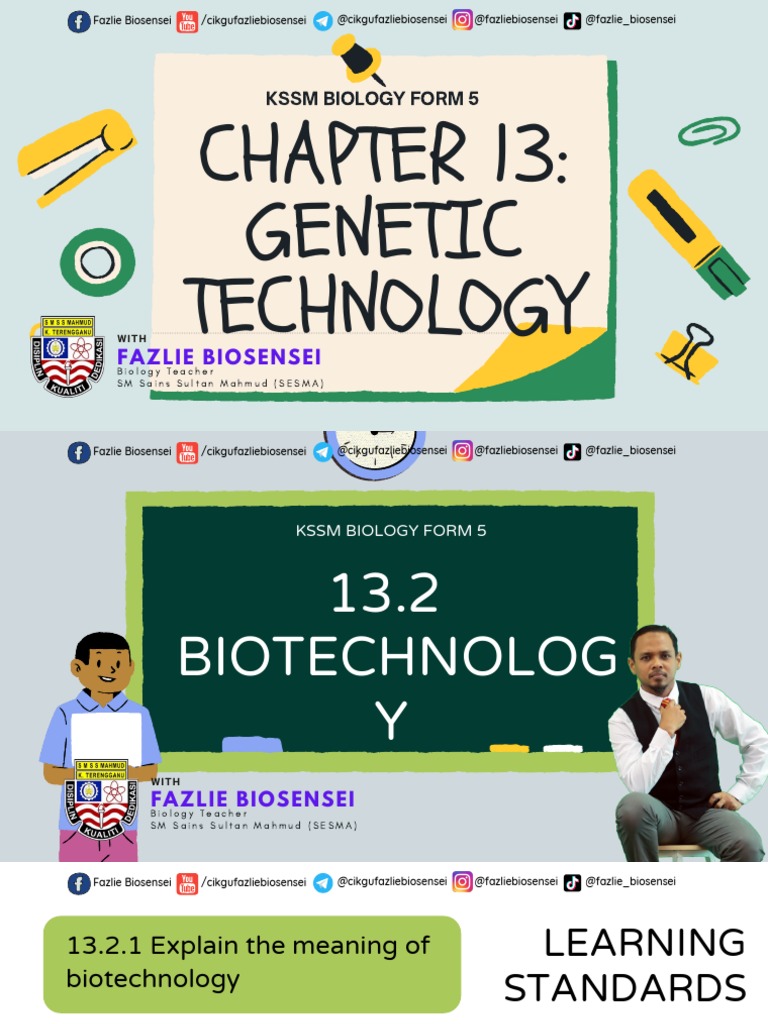 Genetic Technology in KSSM Biology F5 | PDF | Biotechnology | Genetic ...