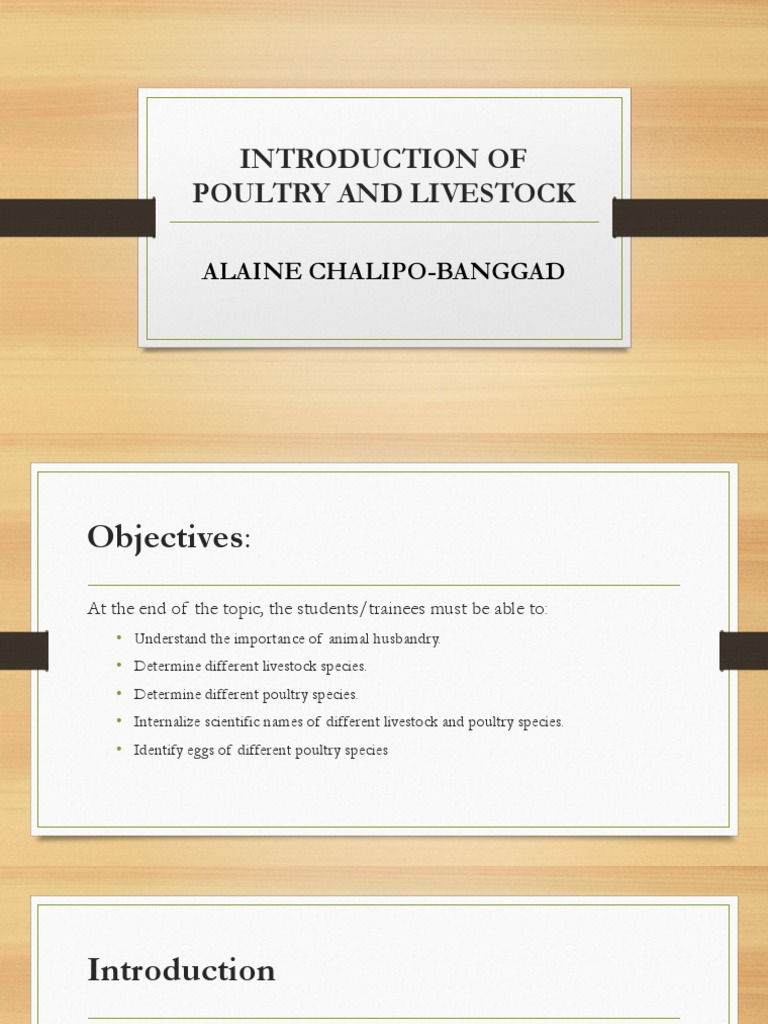 Introduction of Different Poultry Species | PDF | Galliformes | Phasianidae