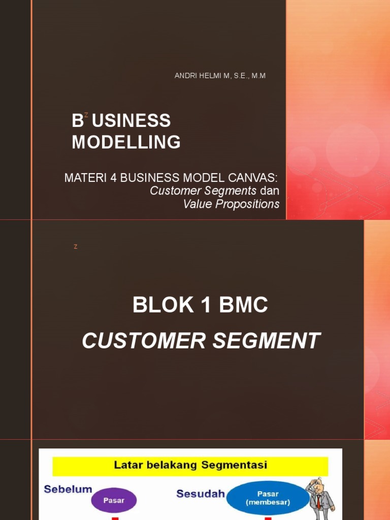 4 BMC Customer Segment and Value Proposition | PDF