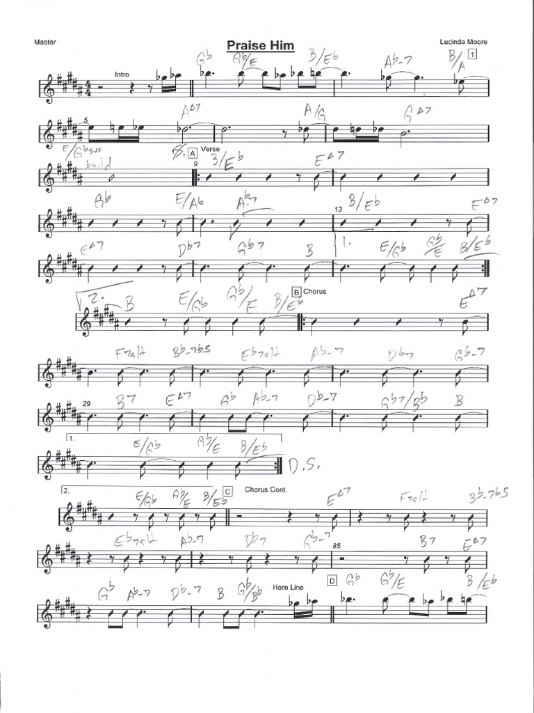 Praise Him Chart - Lucinda Moore | PDF