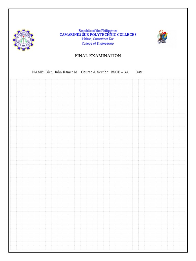 Final Exam (Solution Paper) - RCD | PDF