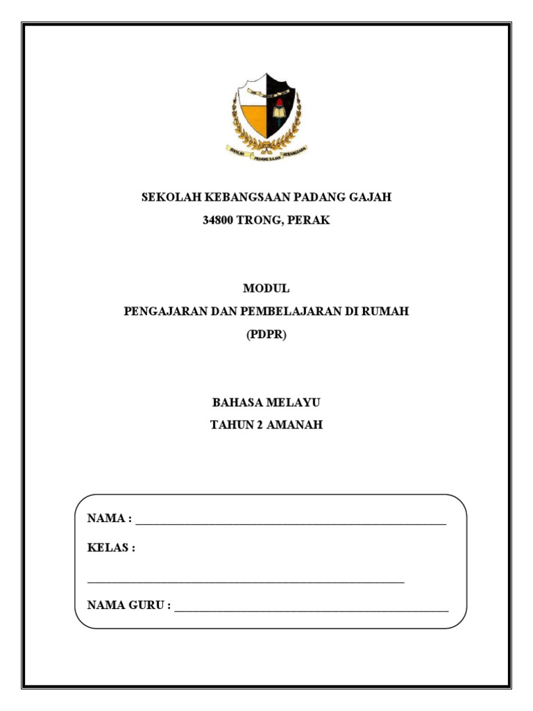 Cover Page Modul 2021 | PDF
