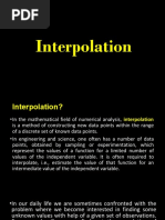 Interpolation Questions | PDF | Interpolation