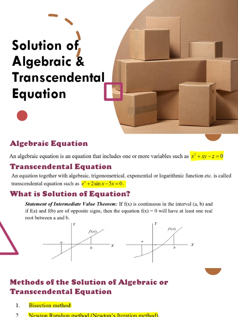 Chapter 02 (Solution of Algebraic & Transcendental Equation) | PDF | Equations | Trigonometric ...