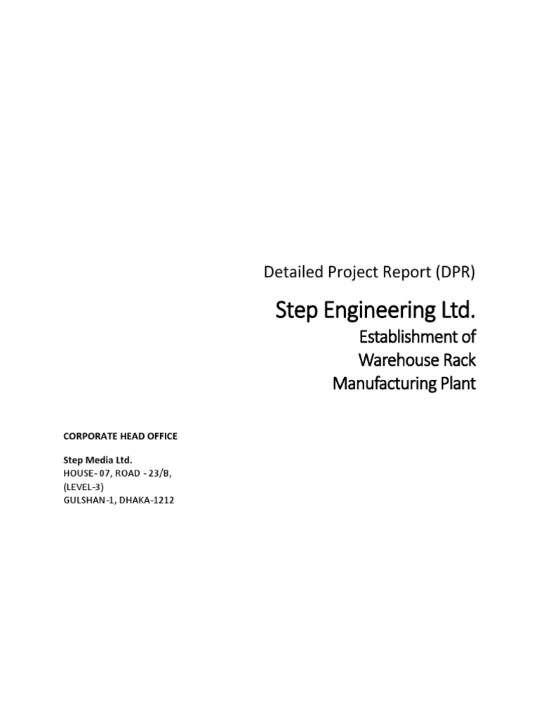 Project Proposal-Warehouse Rack - New | PDF | Warehouse | Economic Growth