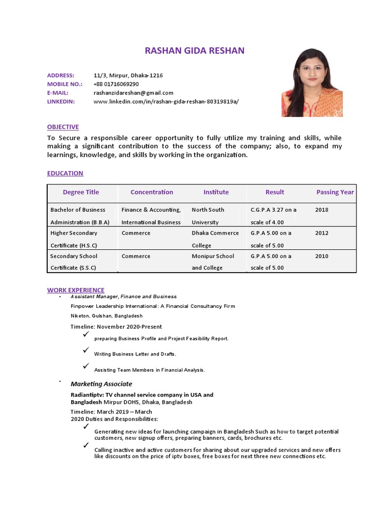 Rashan Gida Reshan (CV) | PDF | Microsoft Excel | Communication