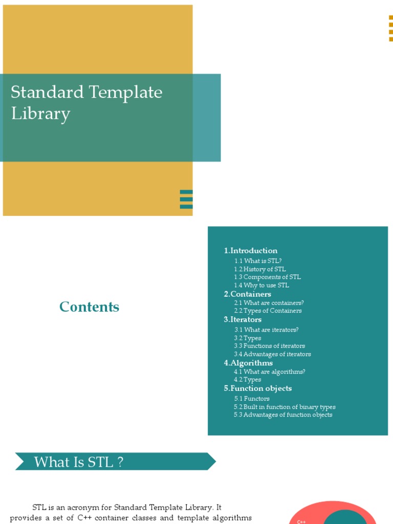 Standard Template Library | PDF | C++ | Models Of Computation