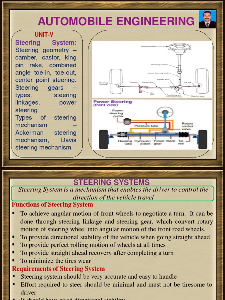 Automobile Engineering: Steering System | PDF | Steering | Gear