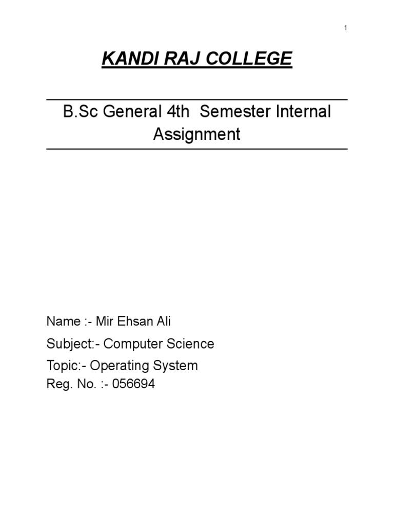 4th Semester Operating System | PDF | Operating System | Computer File
