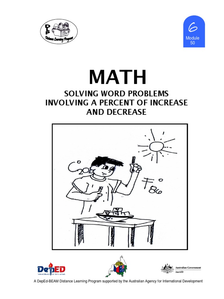 Math 6 DLP 50 - Solving Word Problems Involving A Percent of Increase and Decrease | PDF ...