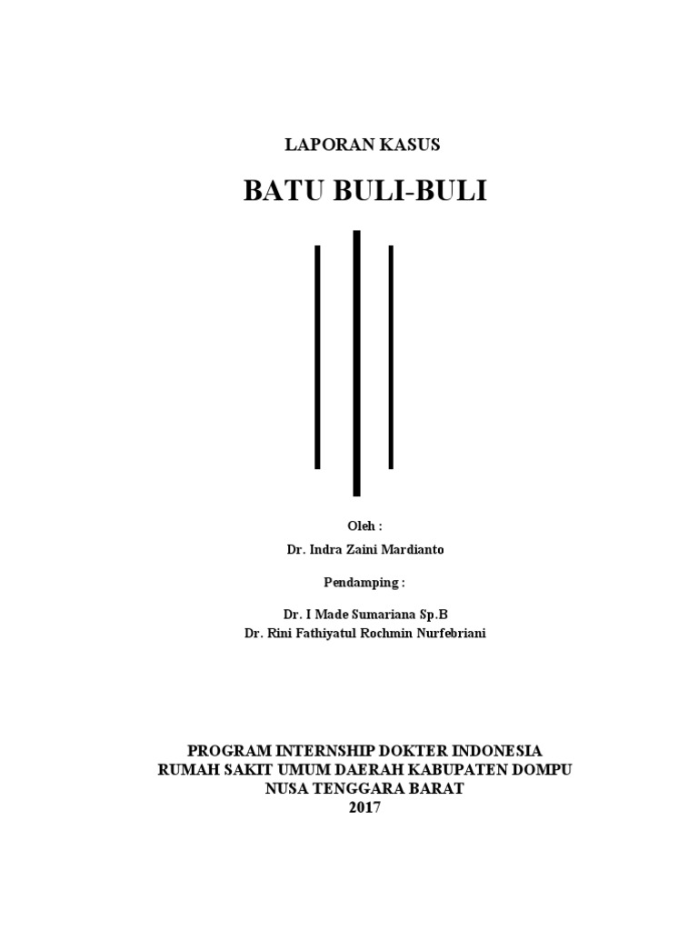 LAPORAN KASUS Batu Buli Buli | PDF