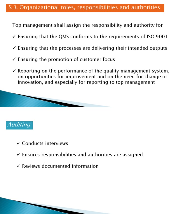 3.1 5.3. Organizational Roles, Responsibilities and Authorities ...