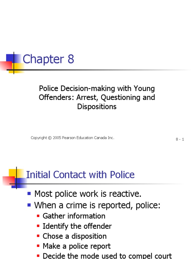 Police Decision-Making With Young Offenders: Arrest, Questioning and ...