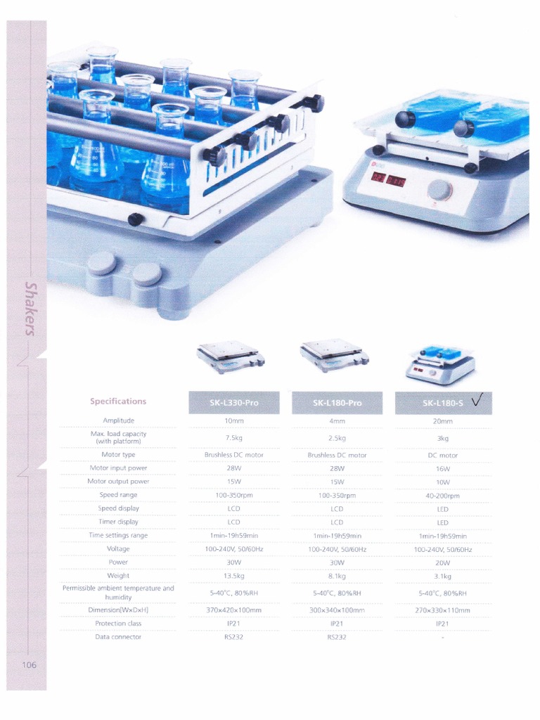 Shaker SK L180 S | PDF | Electrical Engineering | Manufactured Goods