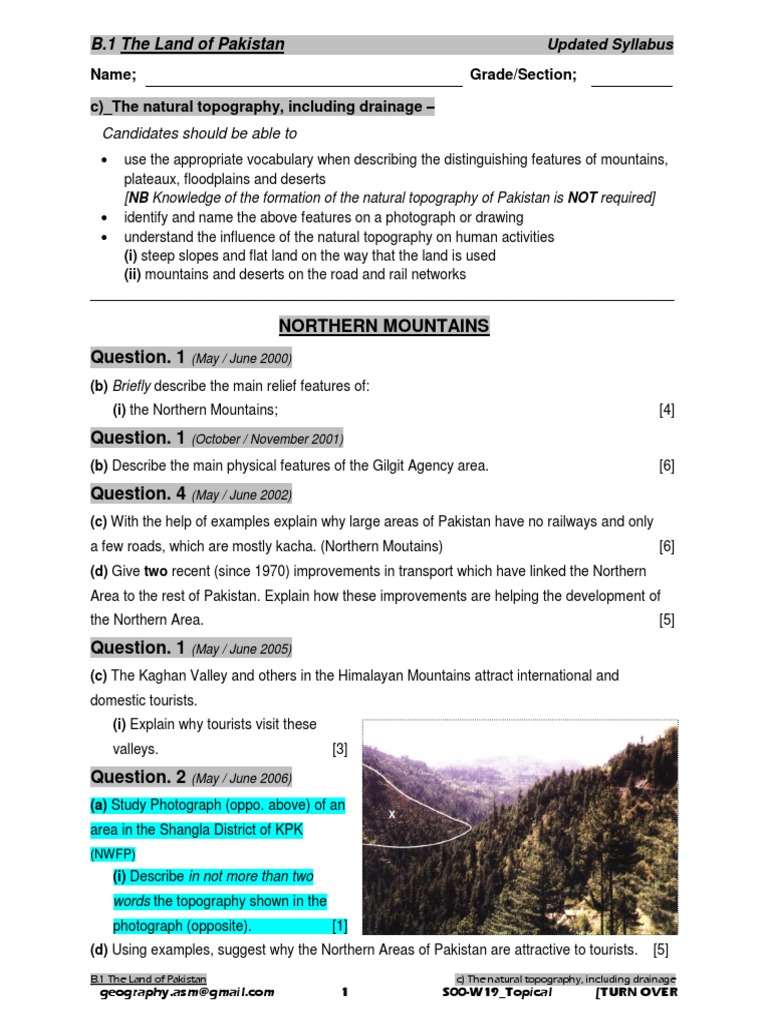 00 B.1 C. Topical WoSF The Natural Topography, Including Drainage S00 ...