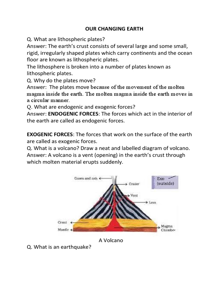 Our Changing Earth | PDF