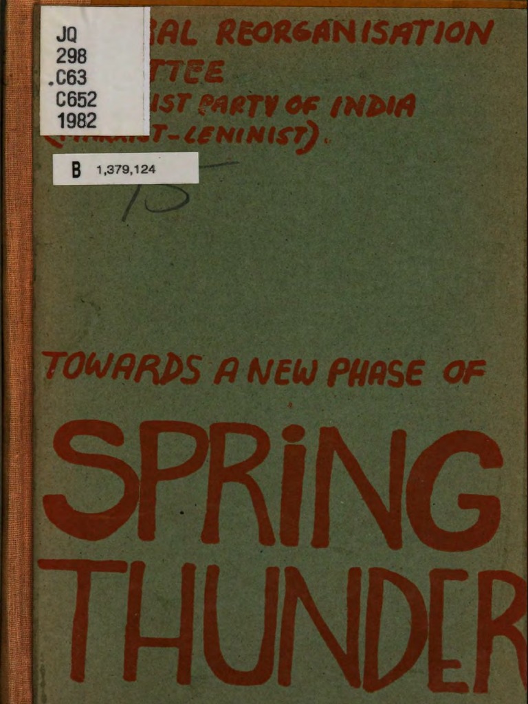 Communist Party of India (Marxist-Leninist) Central Committee - Towards ...