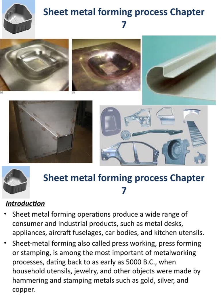 Sheet Metal Forming Process Chapter 7 | PDF | Sheet Metal | Deformation ...