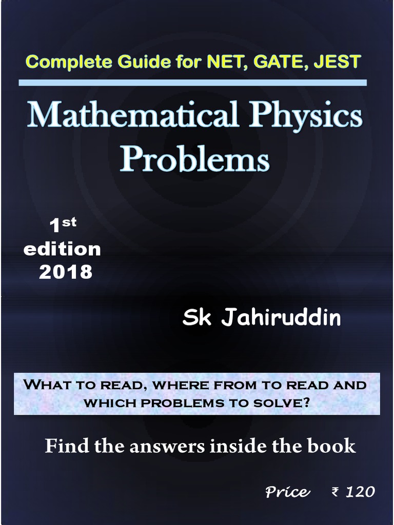 Mathematical Physics Problems (CSIR NET Physics Guide Book 1) - Nodrm ...