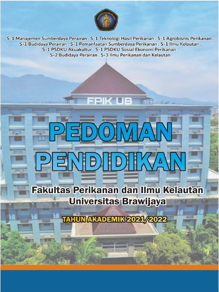 Pedoman Pendidikan FPIK UB 2021/2022 | PDF | Sains & Matematika