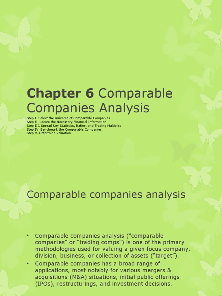 Comparable Companies Analysis Guide | PDF | Valuation (Finance) | Stocks