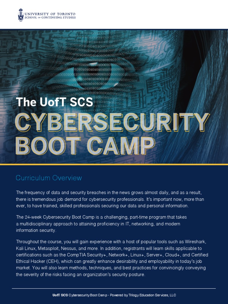 Cybersecurity Boot Camp Cybersecurity Boot Camp: The Uoft Scs | PDF ...