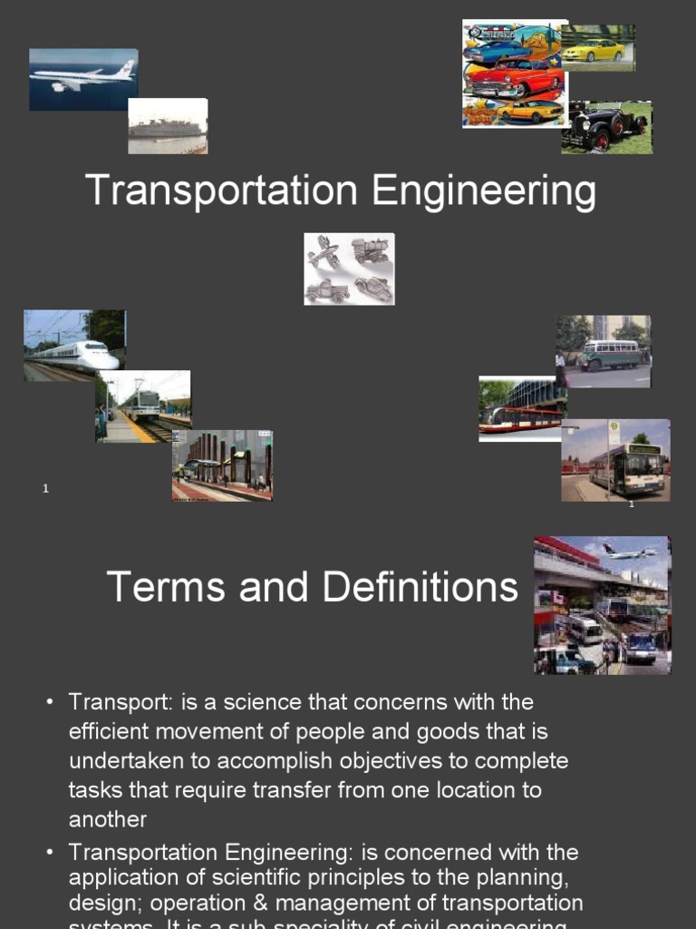 Transportation Engineering Fundamentals: A Comprehensive Introduction ...
