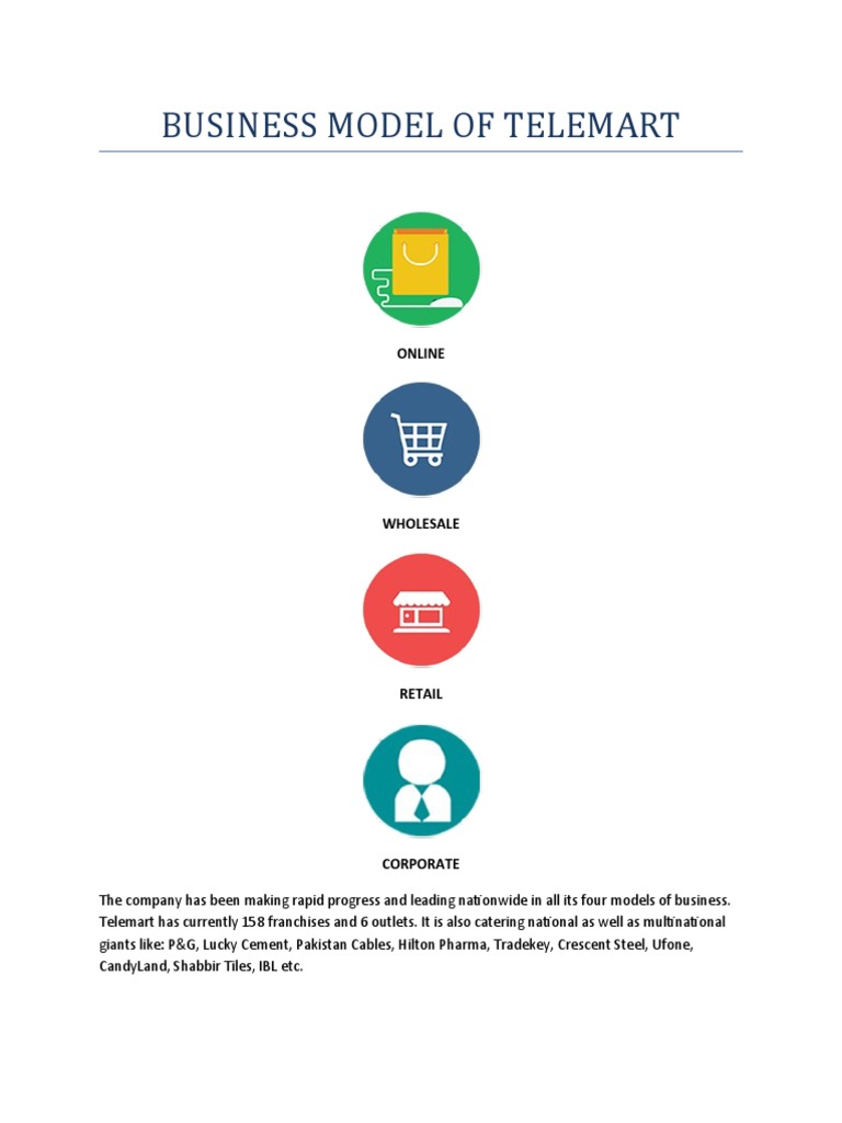 Business Model of Telemart | PDF