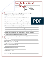 So That and In Order To Exercises | PDF