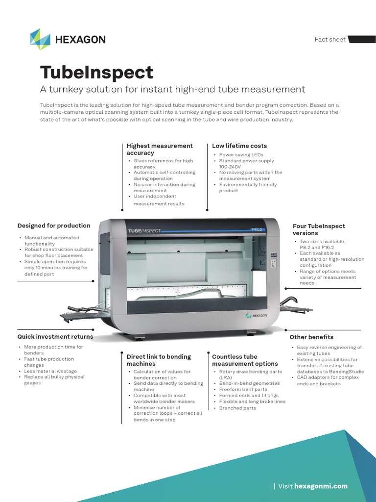 Tubeinspect: A Turnkey Solution For Instant High-End Tube Measurement ...